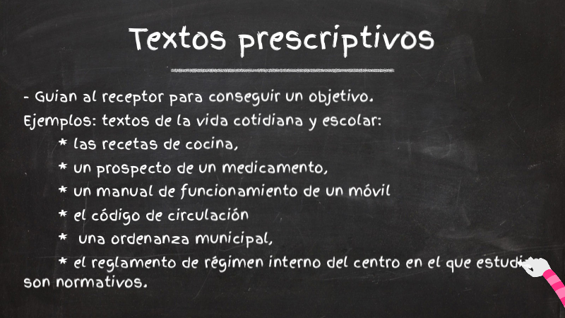 TExtos prescriptivos